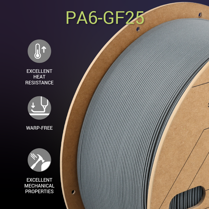 Fiberon™ PA6-GF25 (Formerly PolyMide™ PA6-GF) – Polymaker CA